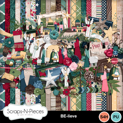 Digital Scrapbooking Kits | BeLieve Kit-(SNP) | Holidays - Christmas ...