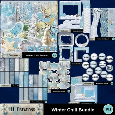 Digital Scrapbooking Kits | Winter Chill Bundle-(LLLCrtn) | Family ...