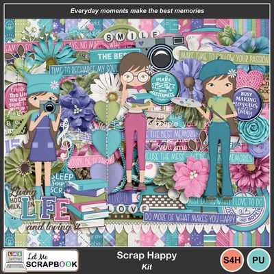 Digital Scrapbooking Kits | Scrap Happy Kit-(LMScrap) | Everyday ...