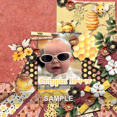 Digital Scrapbooking Kits | The Bee's Knees KIT-(TwinMom) | Decorative ...