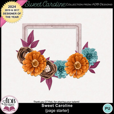 Digital Scrapbooking Kits | Sweet Caroline GIFT (TVR 11-25)-(ADBD ...