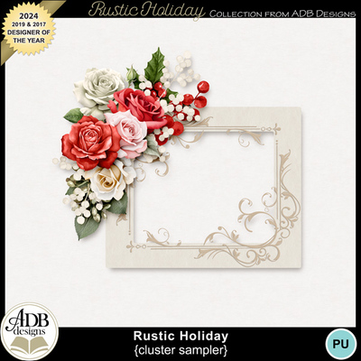 Digital Scrapbooking Kits | Rustic Holiday Sampler Cluster-(ADBD ...