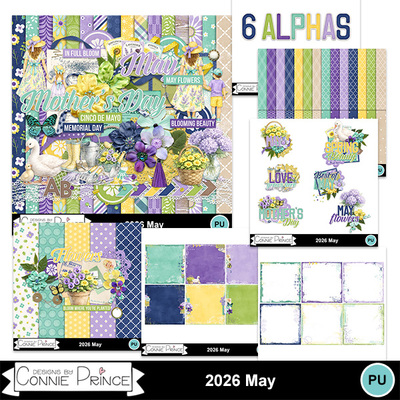 Digital Scrapbooking Kits | 2026 May-Bundle-(cprince) | Holidays ...