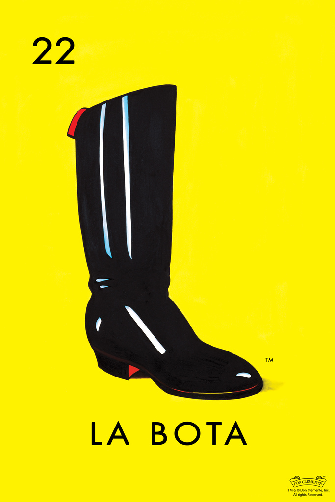 22 La Bota Boot Loteria Card Poster 12x18 inch | eBay