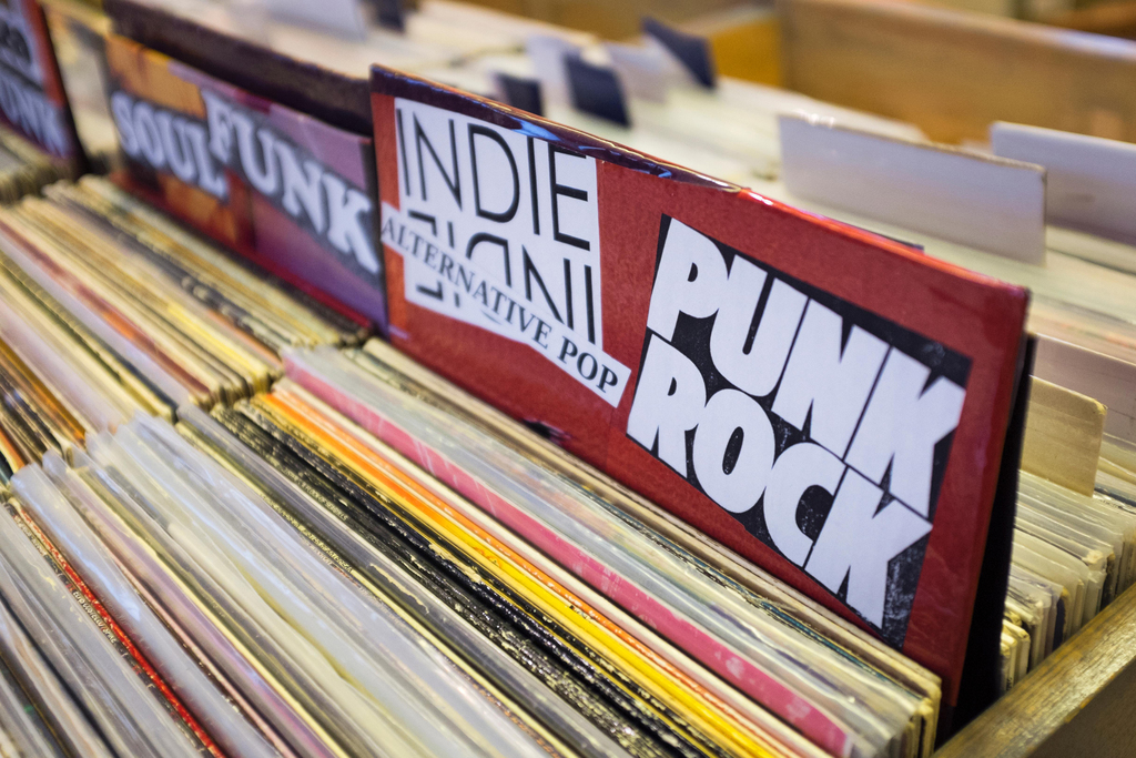 Punk Rock Records Vinyl For Sale in Music Store Photo Art Print Poster ...