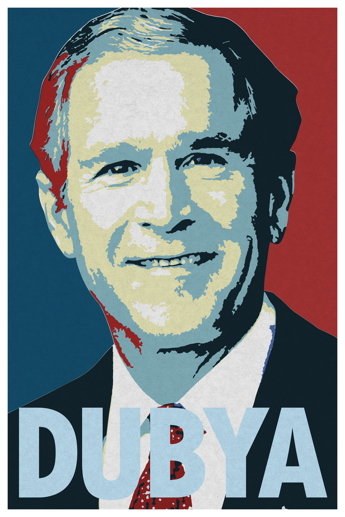 President George W. Bush Dubya Art Print Poster 12x18 inch | eBay