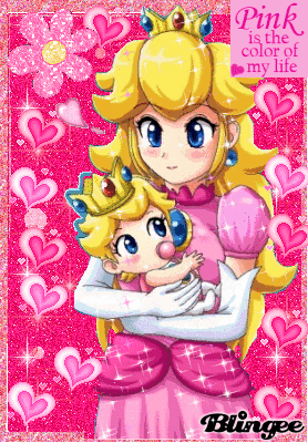 Princess Peach and Baby Peach Picture #66344423 | Blingee.com