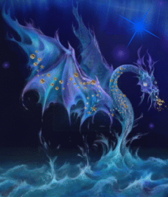 Animated Blue Dragon Gif
