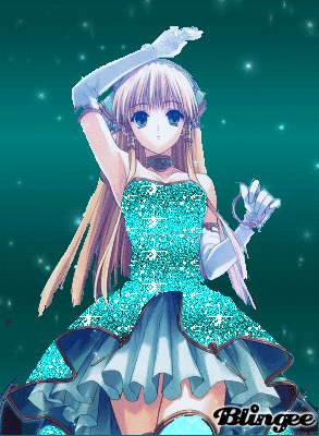 Teal Anime Girl Picture #110198365 | Blingee.com