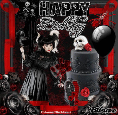 Happy Gothic Birthday Picture #127884591 | Blingee.com