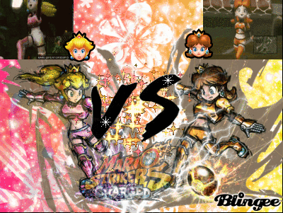 Peach VS Daisy Mario Strikers Charged Picture #130113986 | Blingee.com