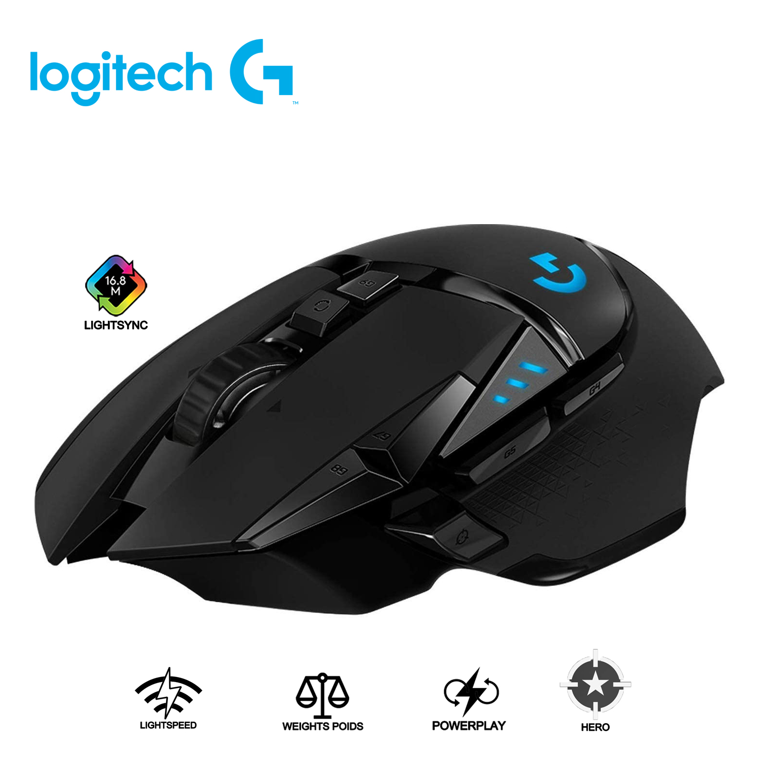 Ripley - LOGITECH G MOUSE WIRELESS GAMING LIGHTSPEED G502 HERO RGB ...