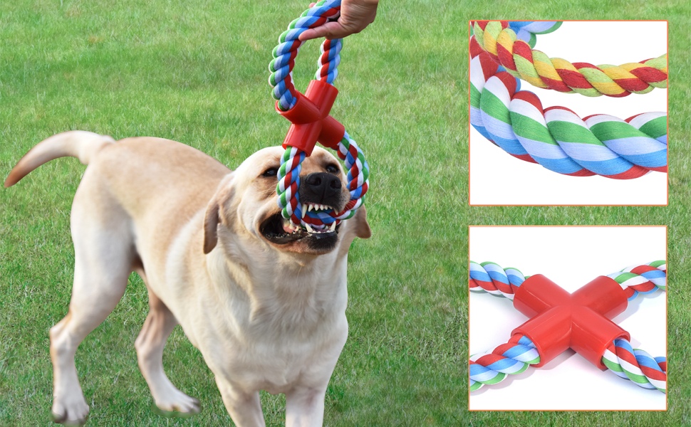 Ripley - JUGUETE CUERDA MORDEDOR PARA PERRO FORMA DE OCHO 33CM CAFE