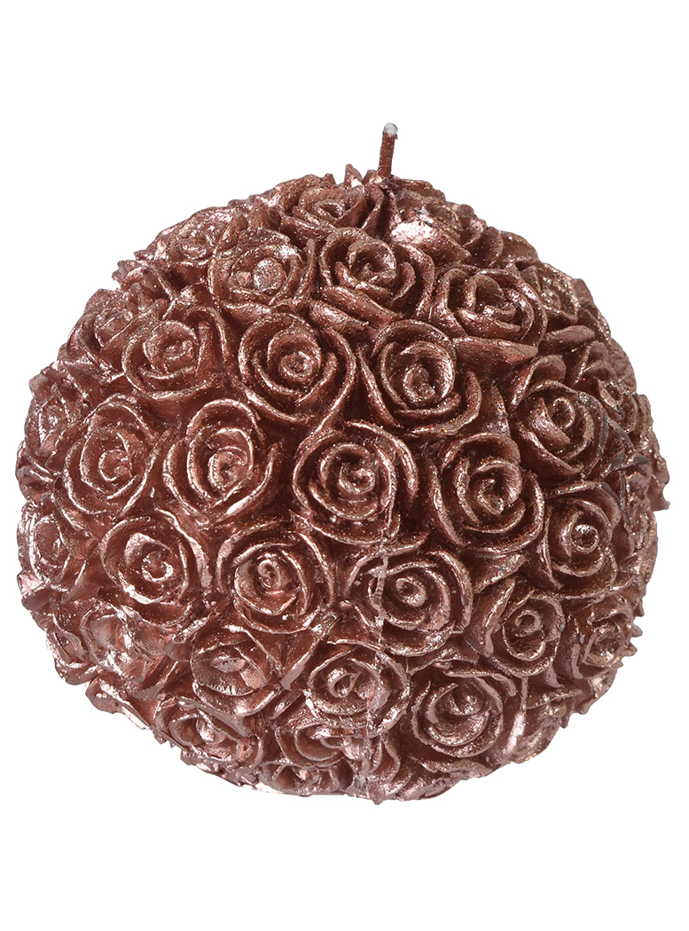 Ripley - VELA DECORATIVA ROSAS PALO ROSA BOLA