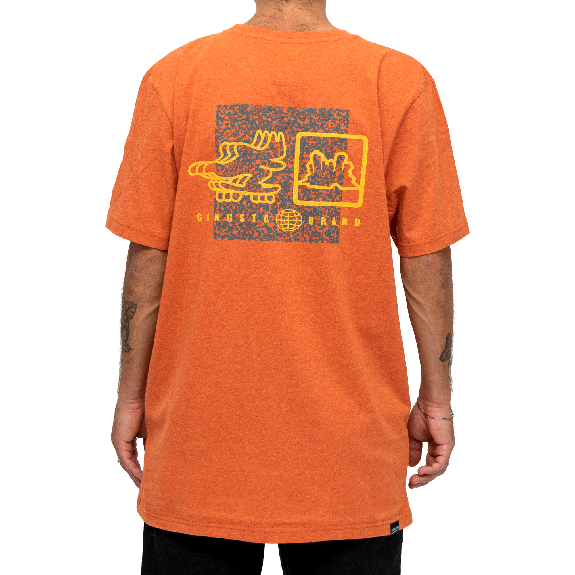 Ripley - POLERA GANGSTA 3 CATS ORANGE