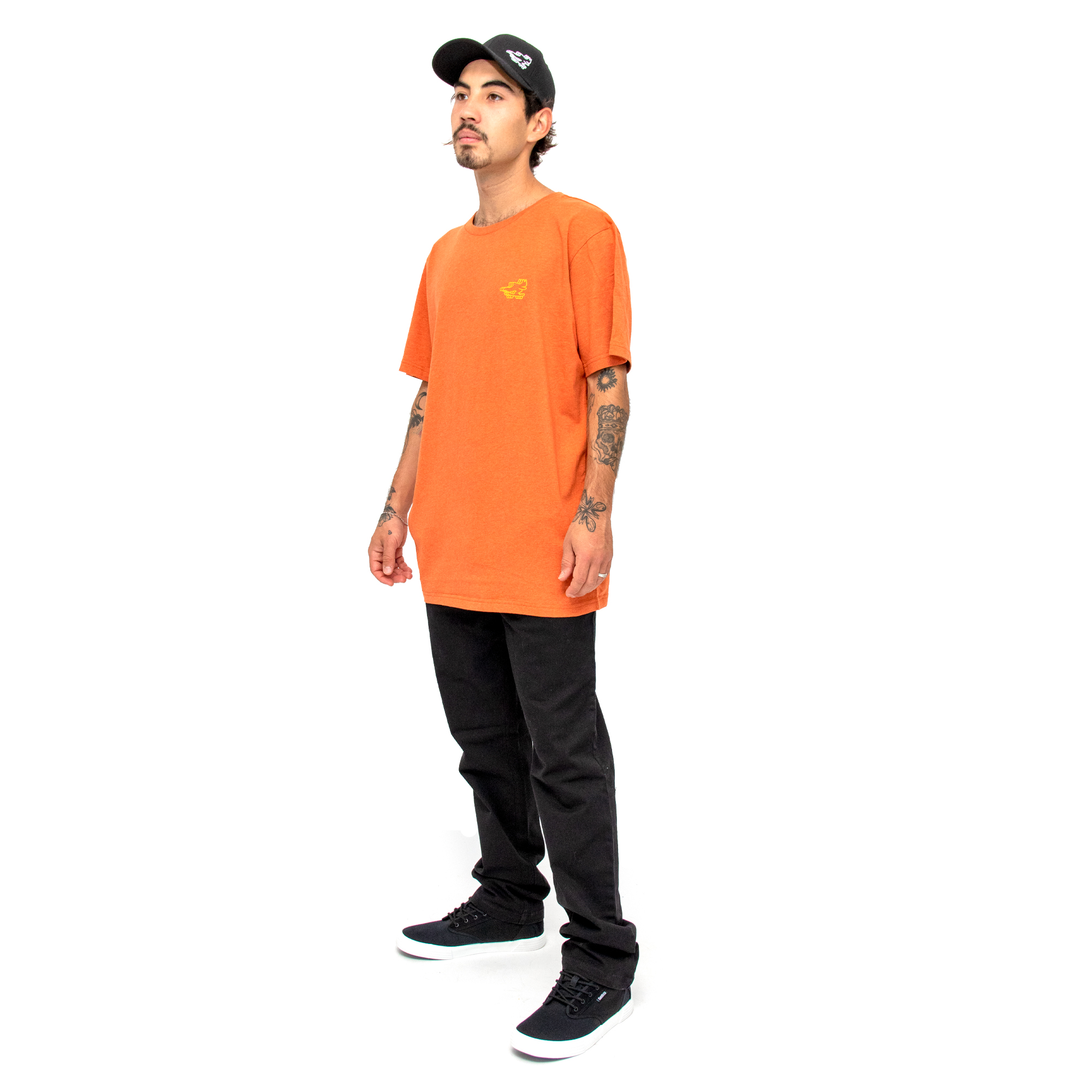Ripley - POLERA GANGSTA 3 CATS ORANGE