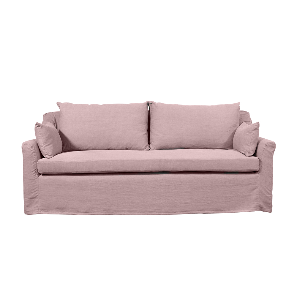 Ripley - SOFA LIRCAY LINO PALO ROSA 3C