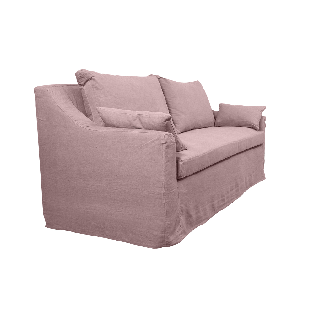 Ripley - SOFA LIRCAY LINO PALO ROSA 3C