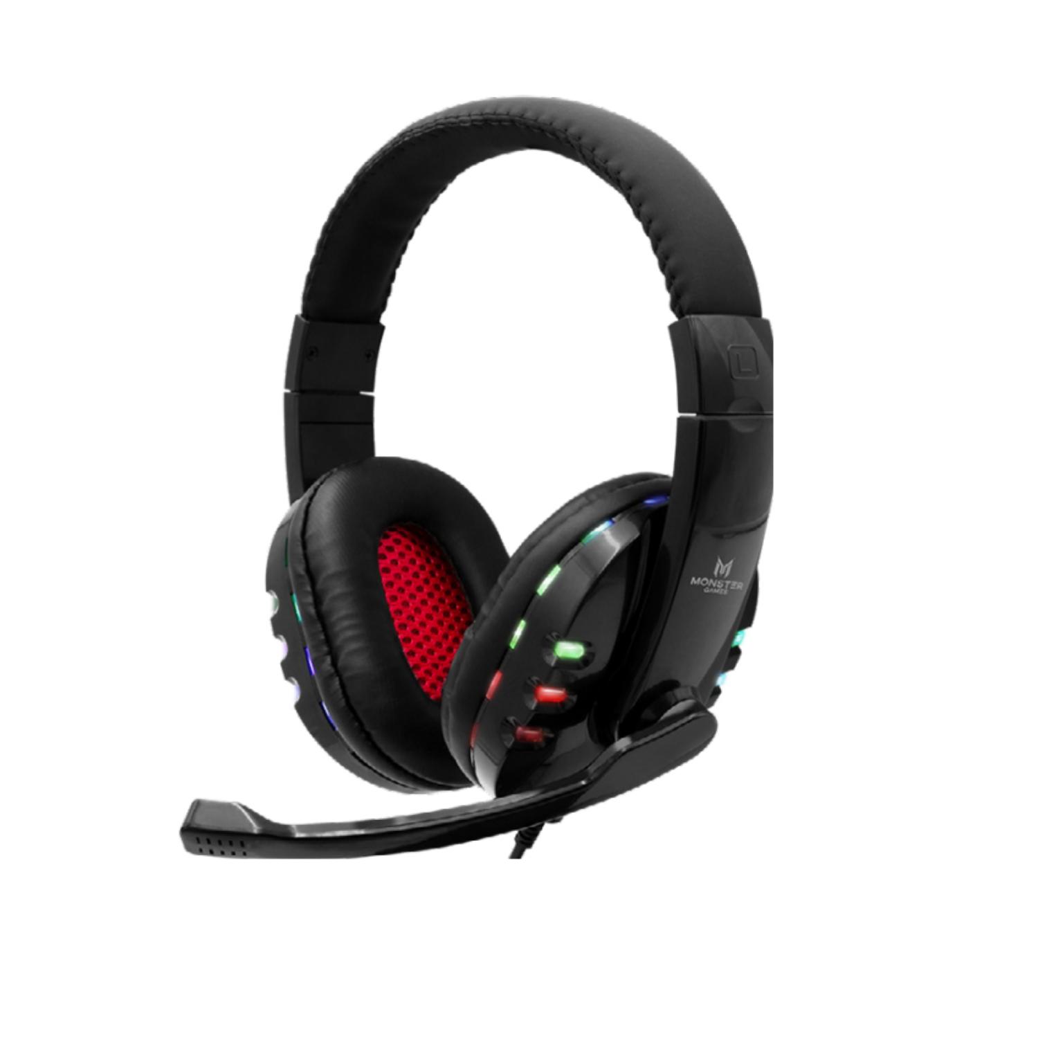 Ripley - AUDIFONO GAMER JACK 3.5 RGB PS4 PS5 XBOX NEGRO MONSTER GAMES