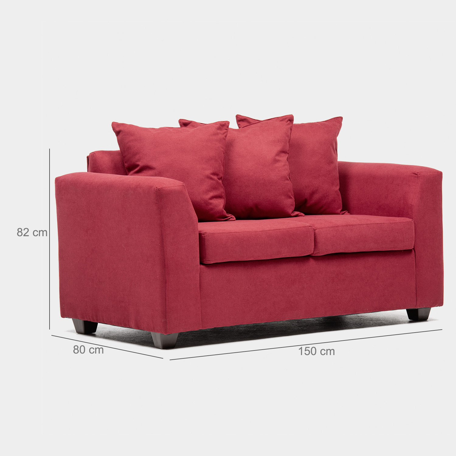 Ripley - SOFA VIENA 2C ROJO
