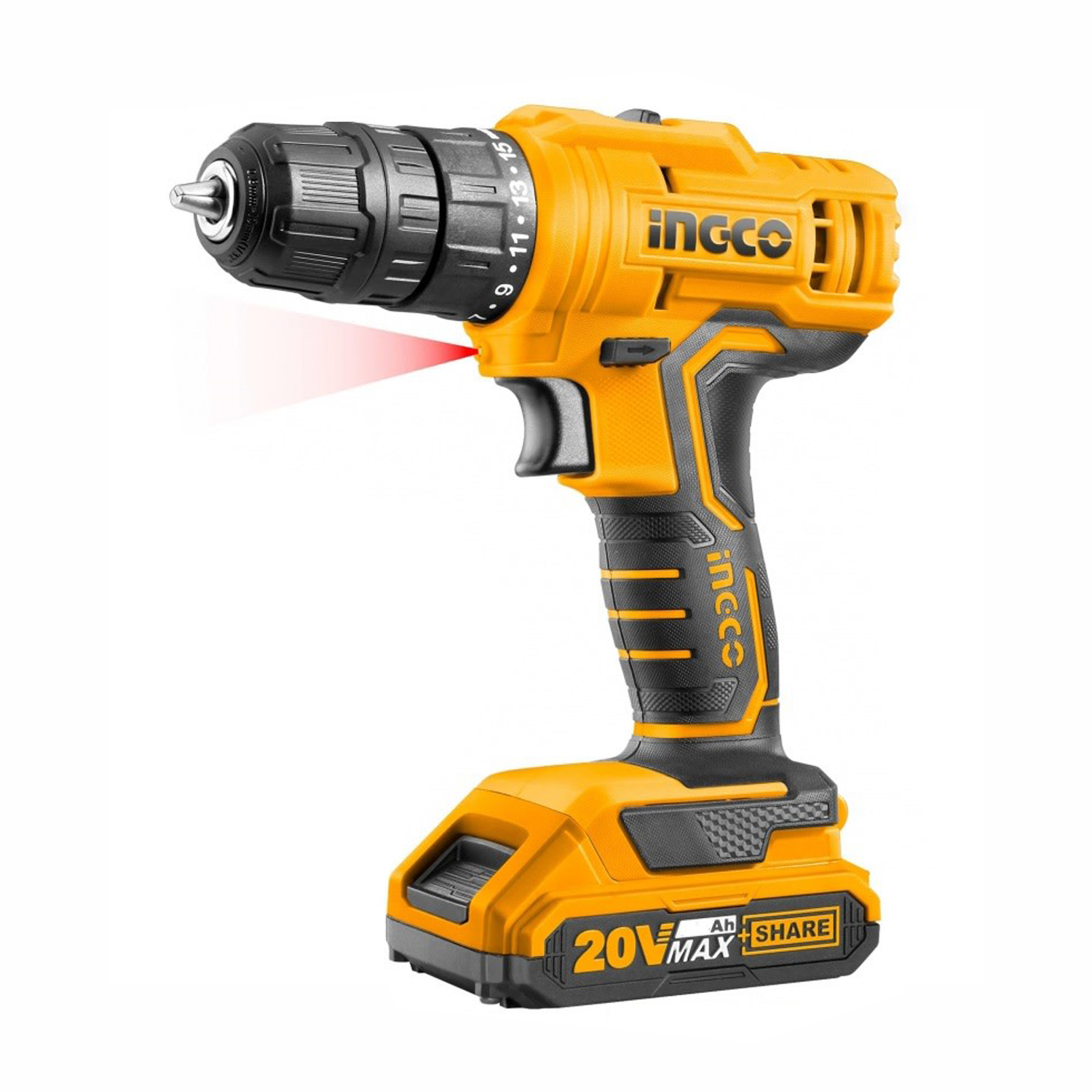 TALADRO INGCO ATORNILLADOR INALAMBRICO 3/8'' 20V INDUSTRIAL CDLI20011