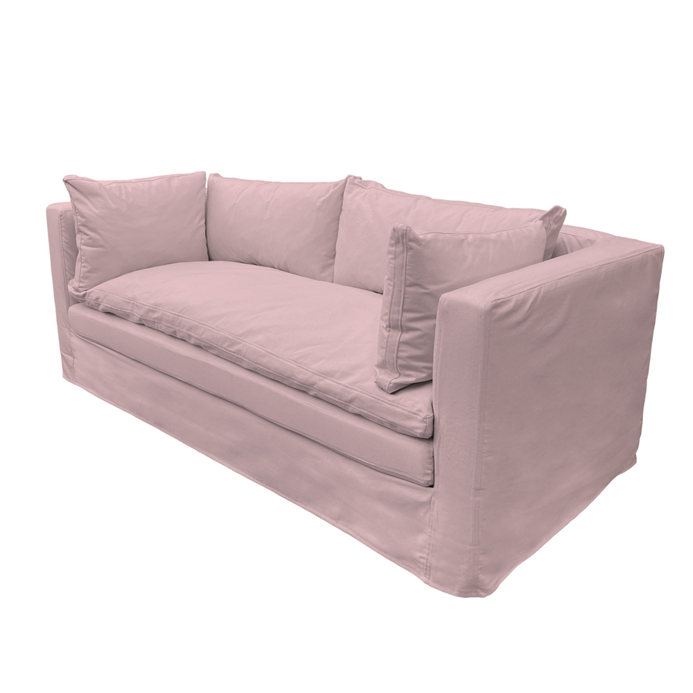 Ripley - SOFA PUELO LINO PALO ROSA 3C