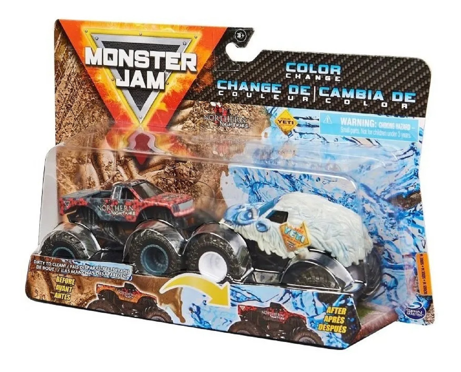 Ripley - AUTO NORTHERN NIGHTMARE Y YETI MONSTER JAM SET 2 VEHICULOS ...