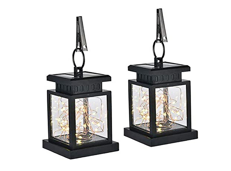 Ripley - PACK 2 UNI LAMPARA SOLAR TIPO LINTERNA COLGANTE