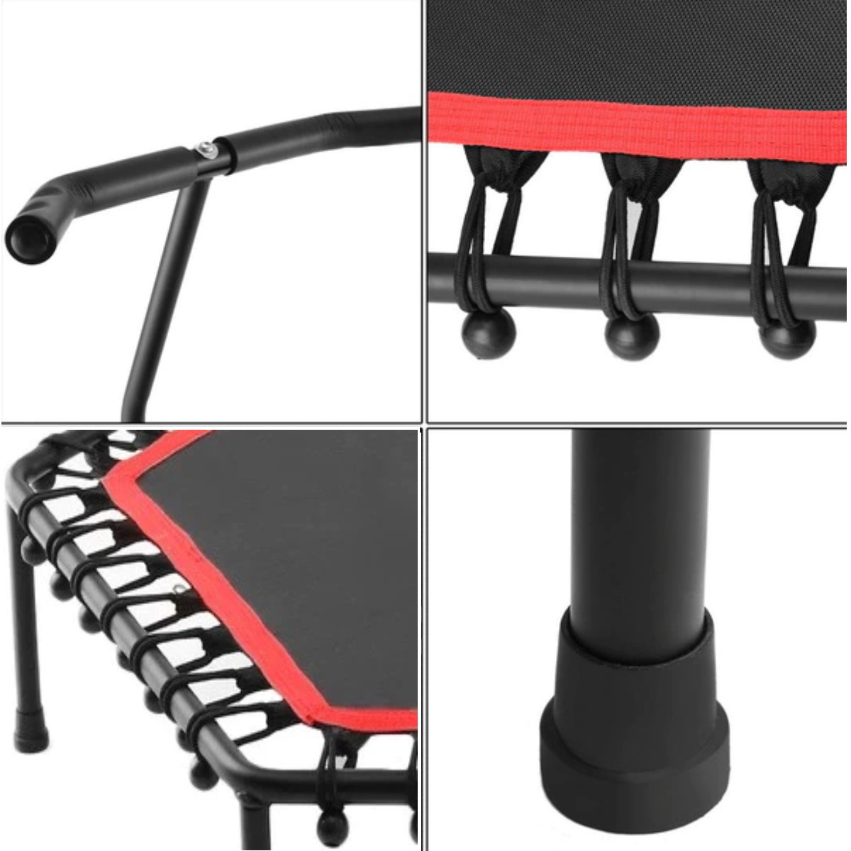 Ripley - TRAMPOLIN FITNESS SALTARINA HEXAGONAL CON MANGO 115CM