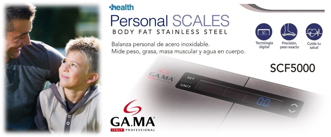 GAMA Balanza Pesa Digital Gama Scf 5000 Muscular Grasa Oseo | falabella.com