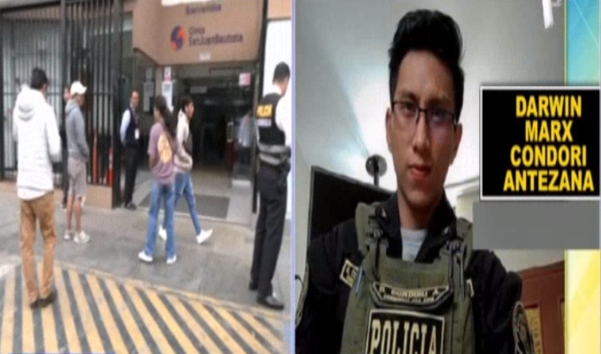 Policía Darwin Condori: confirman deceso de...