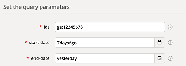 Google Analytics Query Explorer