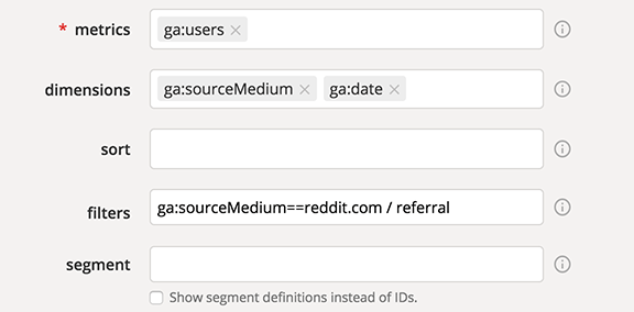 Google Analytics Query Explorer