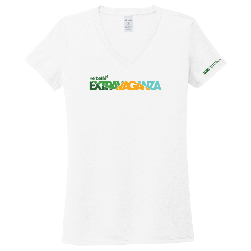 Ladies Allmade® Extravaganza 25 Tri-Blend V-Neck Tee