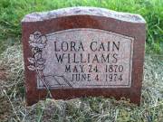 Lora Cain Williams (Culbertson) 1870 - 1974 BillionGraves Record