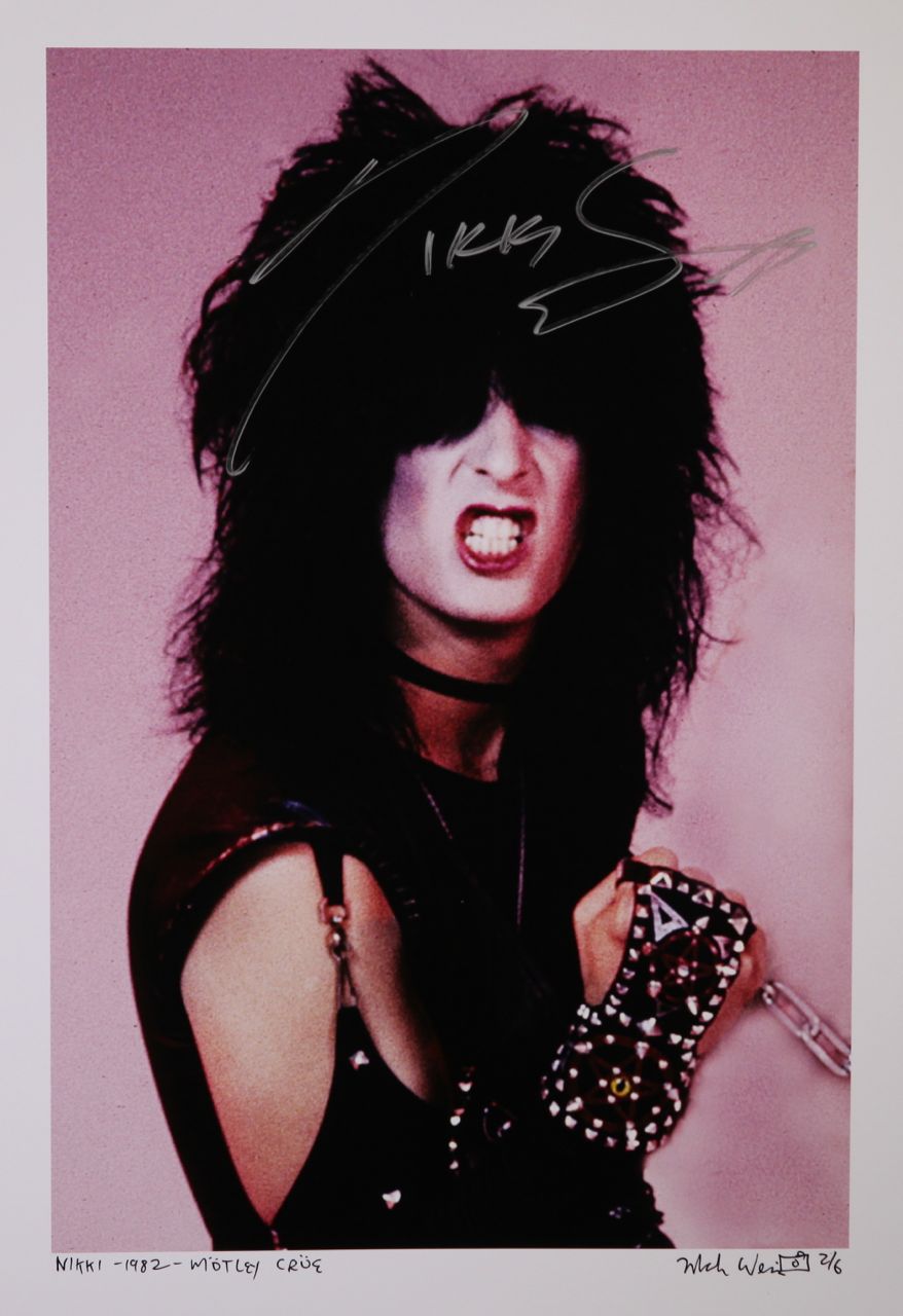 Charitybuzz: Nikki Sixx of Mötley Crüe- 1982, Limited Edition Photogra ...