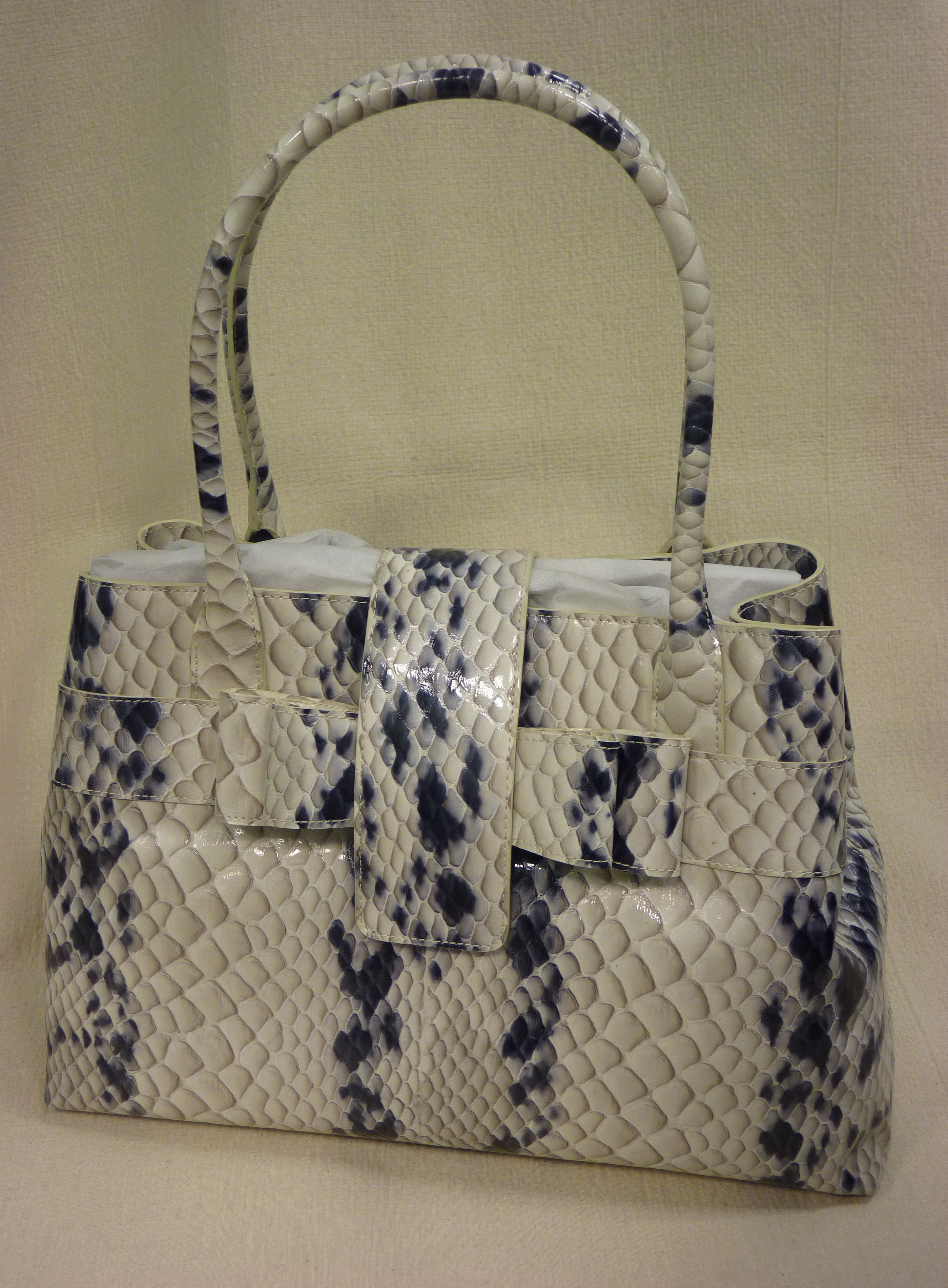 Charitybuzz: Kate Spade Python-Print Handbag - Lot 2055137