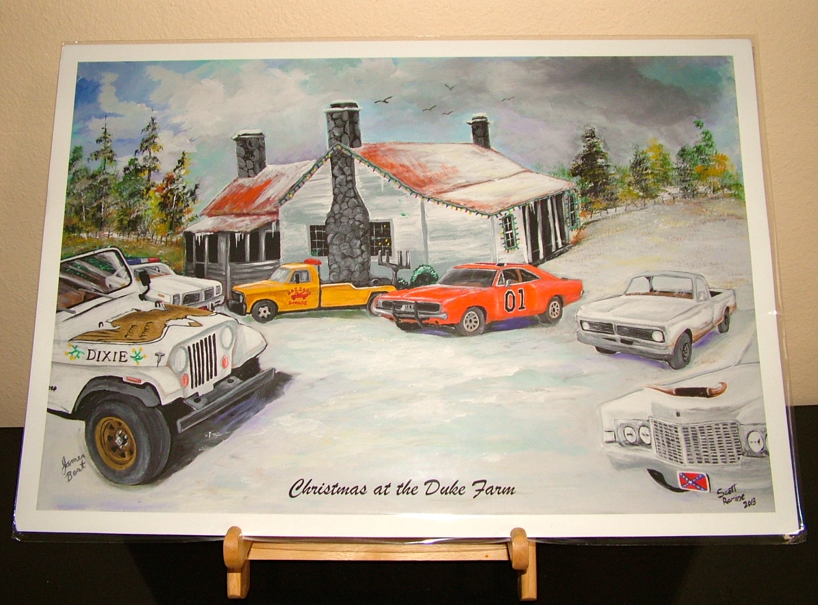 Charitybuzz: Dukes of Hazzard Package: 3 Giclee Prints by James Best ...