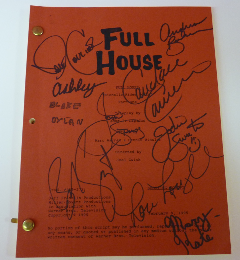 Charitybuzz: Collect this Original and Super Rare Full House Cast Sign ...