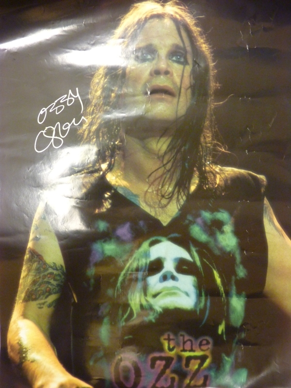 Charitybuzz: 2 Signed Posters from Ozzy Osbourne - Lot 5100170