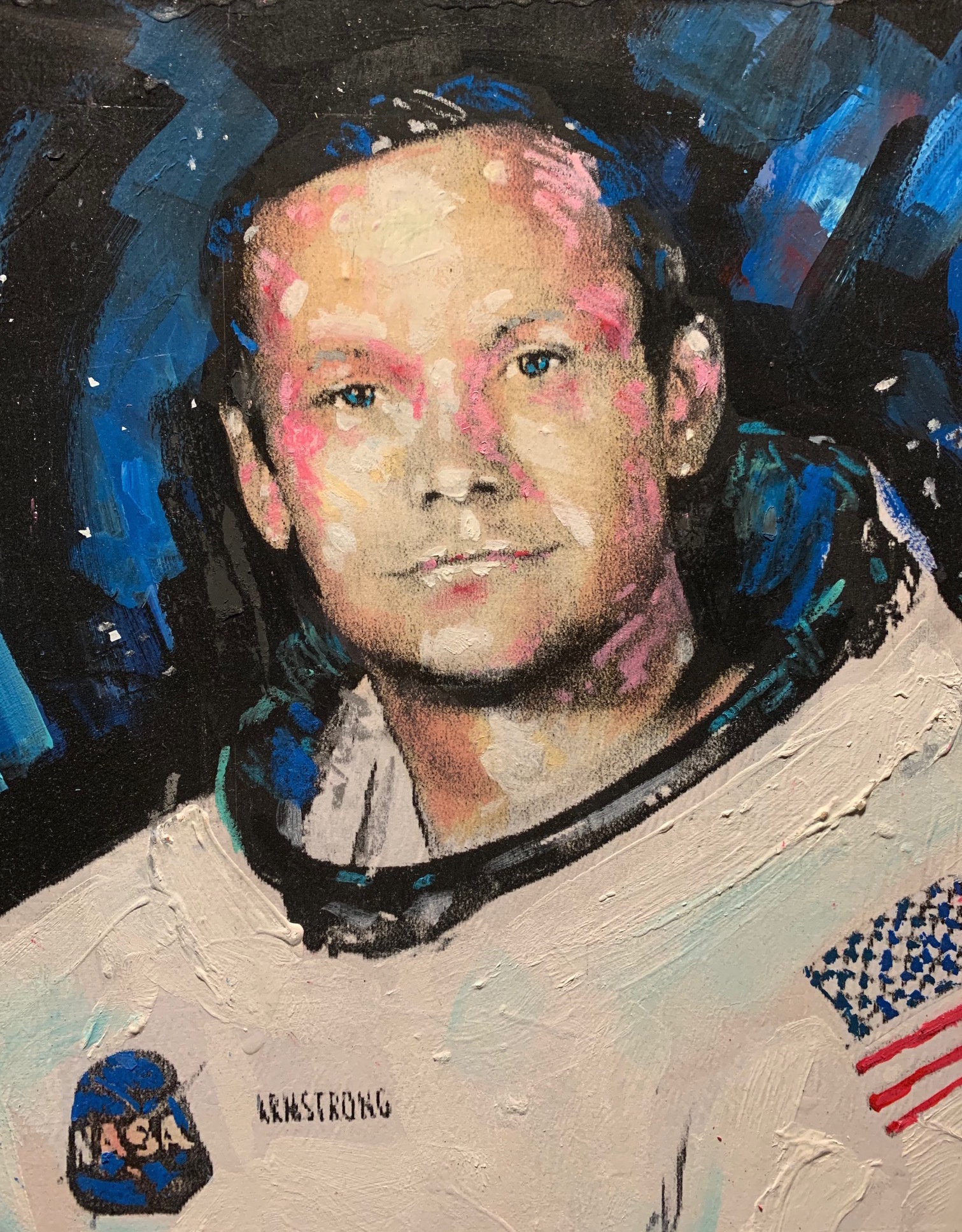 Charitybuzz: Neil Armstrong, Original Artwork by Music Industry Legend ...