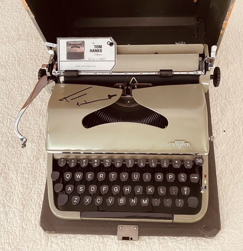 Charitybuzz: Tom Hanks Signed Vintage, Collectible Typewriter - Lot 2218420