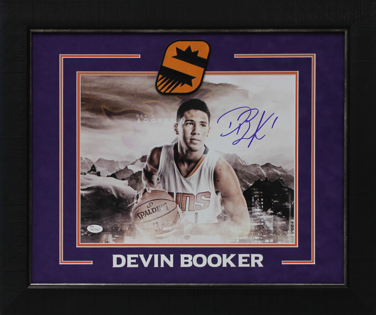Charitybuzz: Devin Booker Signed Suns Photo Display - Lot 2232710