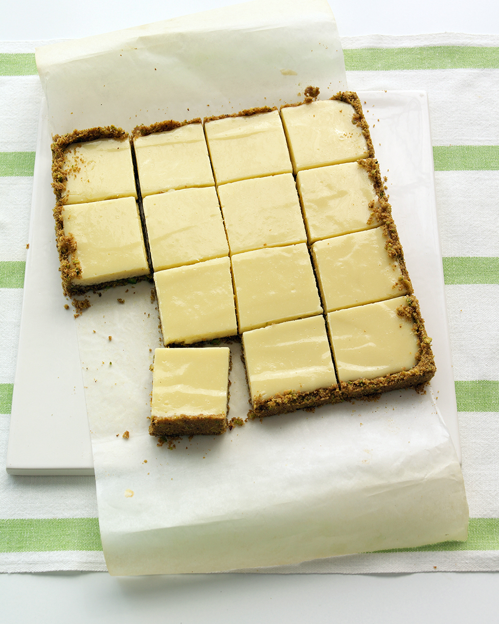 Lime Squares with Pistachio Graham-Cracker Crust Recipe - AOL
