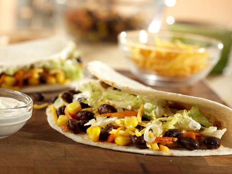 Black Bean and Vegetable Tacos Recipe - AOL