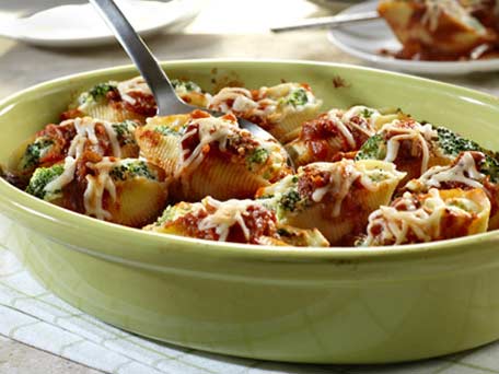 Broccoli & Cheese Stuffed Shells Recipe - AOL