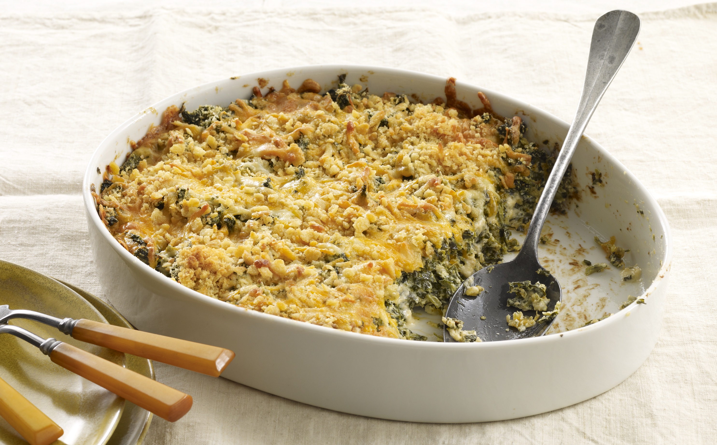 Crispy-Topped Creamy Spinach Recipe - AOL