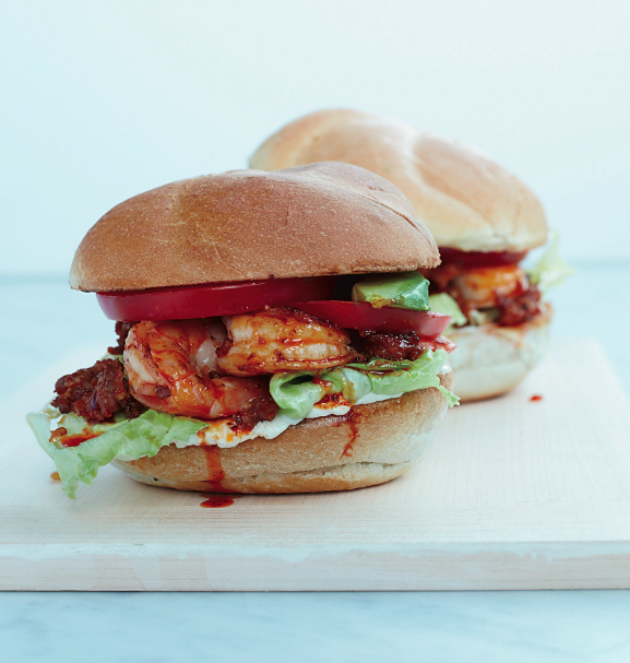 Shrimp-and-Chorizo Tortas Recipe - AOL