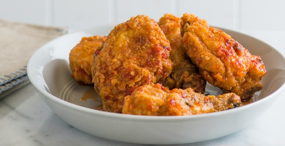 Spicy-Sticky Fried Chicken Recipe - AOL