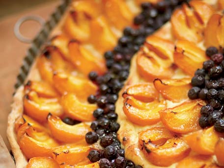 Apricot-and-Blueberry Tart Recipe - AOL
